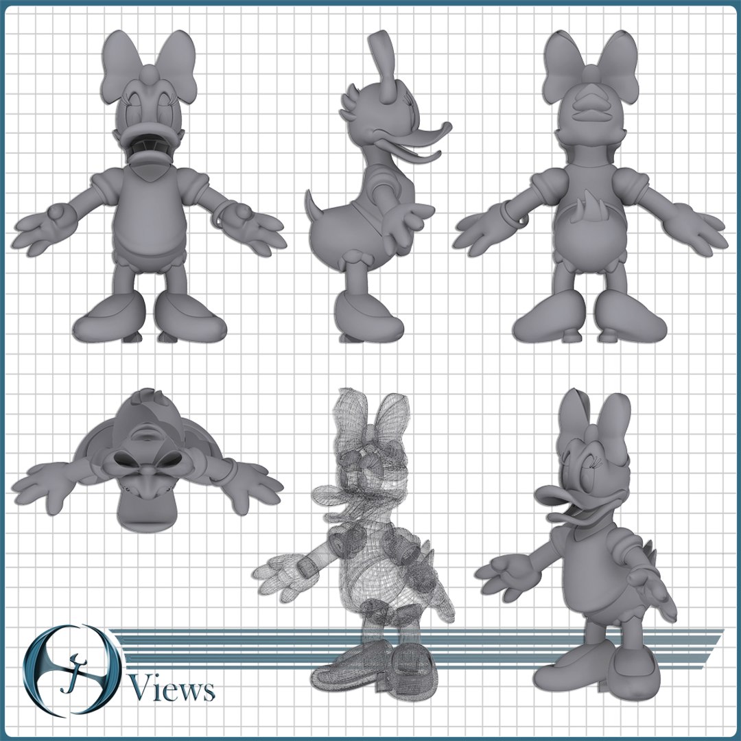 Maya Cartoon Duck Daisy