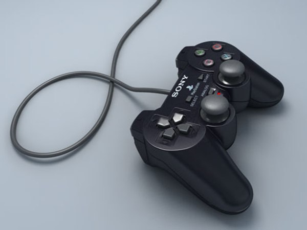 ps2 gamepad 3d model