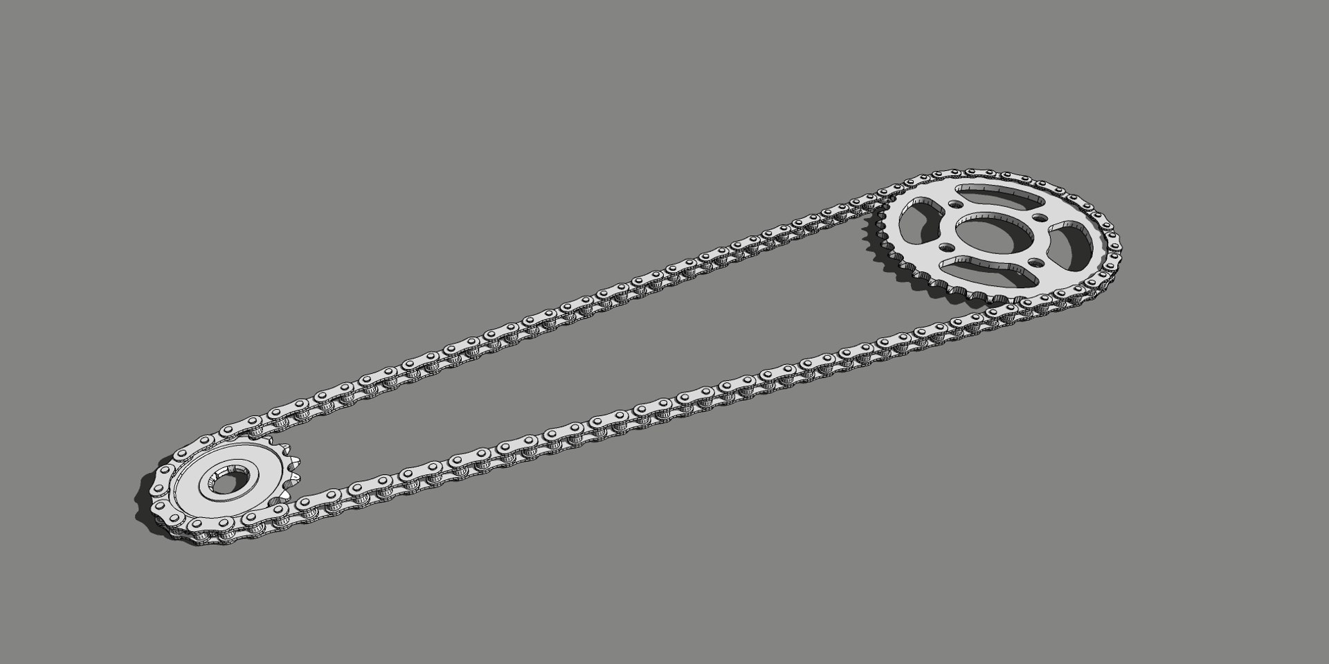 3D model chain sprocket kit - TurboSquid 1432313