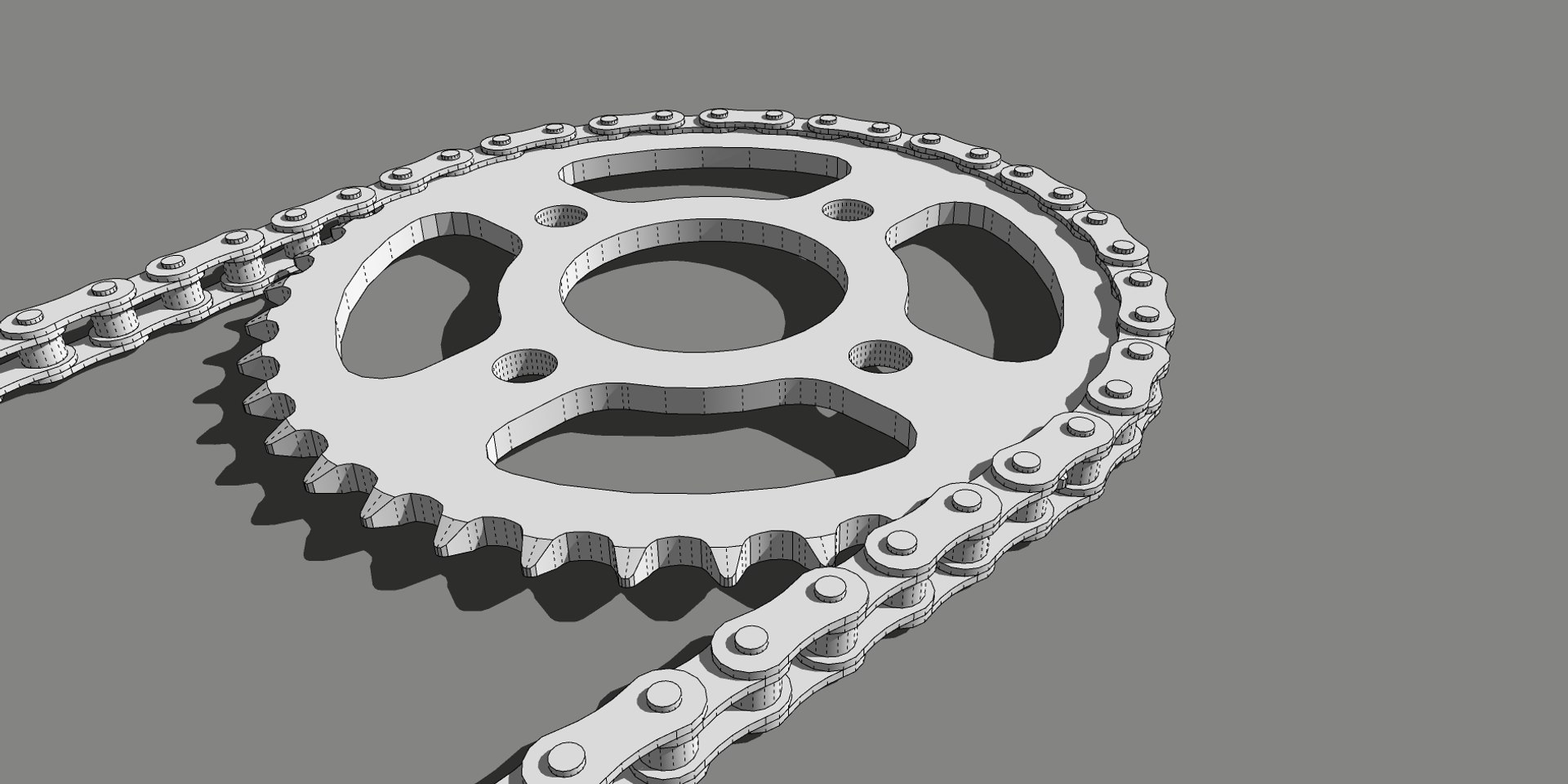 3D model chain sprocket kit - TurboSquid 1432313