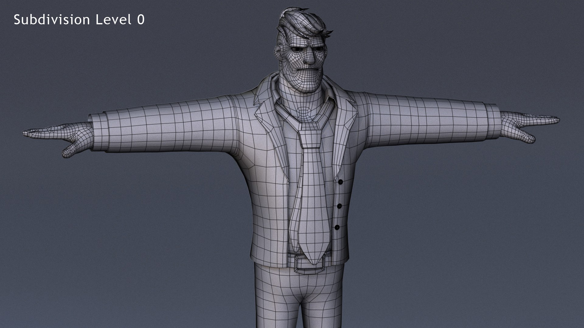 Boss cartoon character man 3D - TurboSquid 1570157