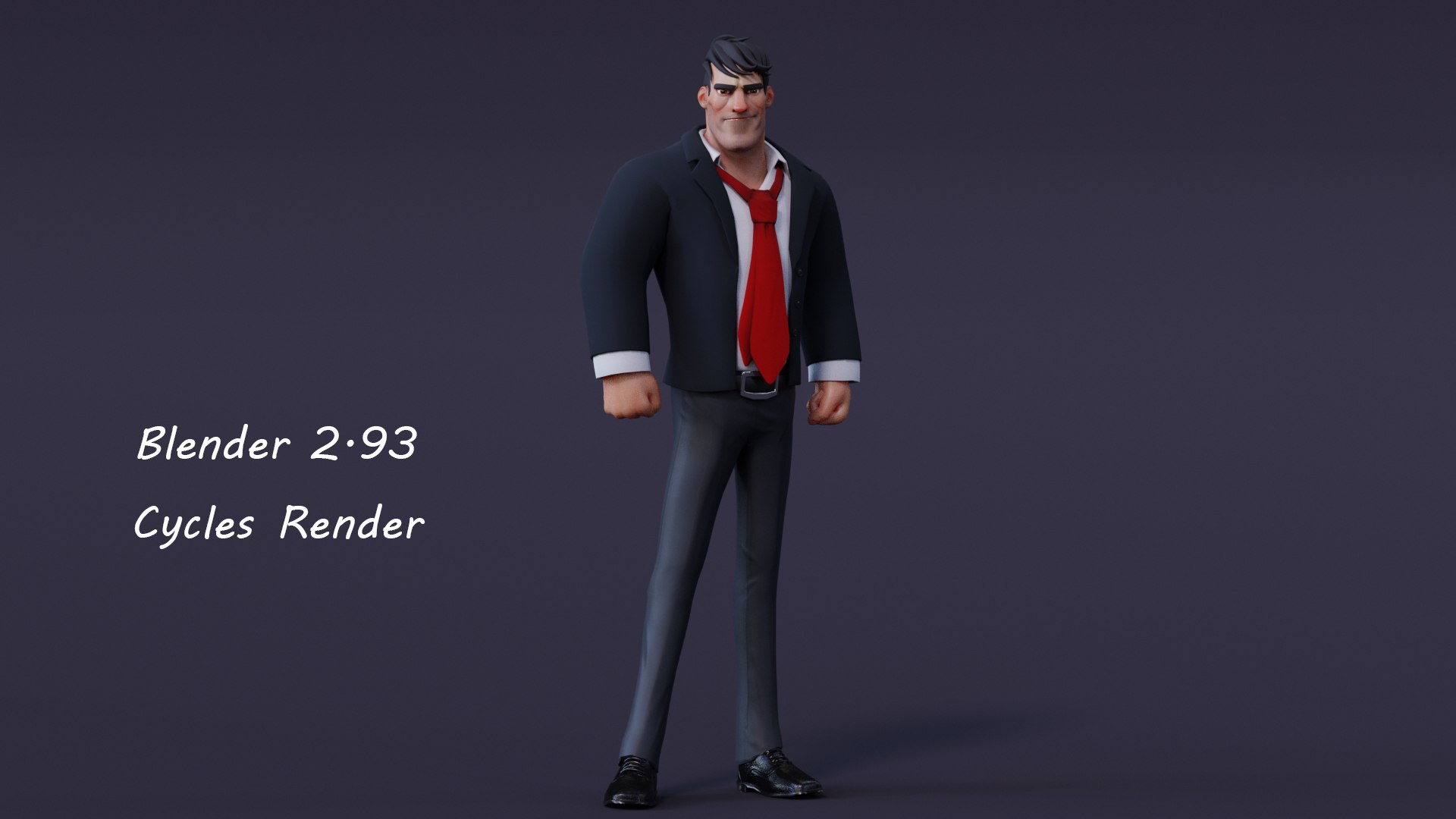 Boss cartoon character man 3D - TurboSquid 1570157