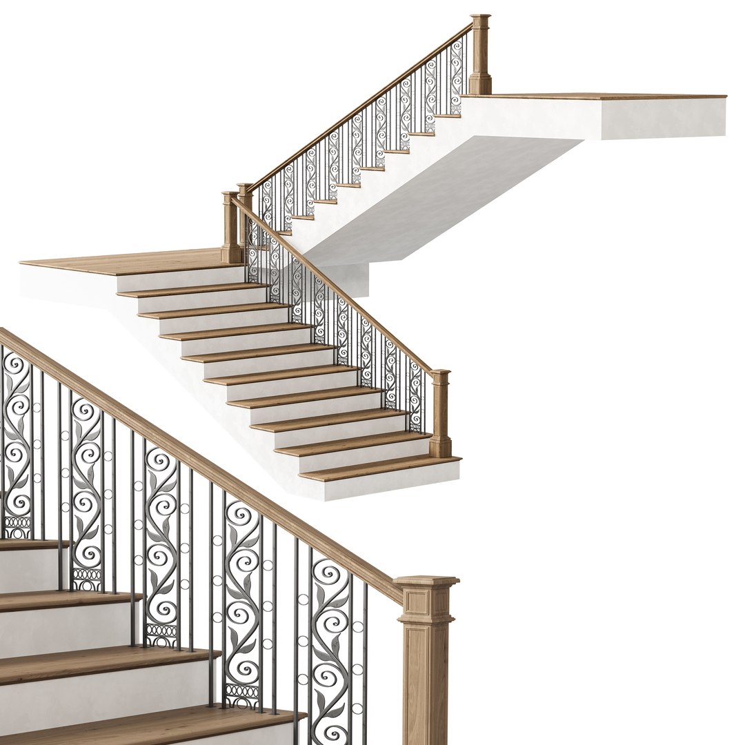 3D Staircase 1 - TurboSquid 2204092