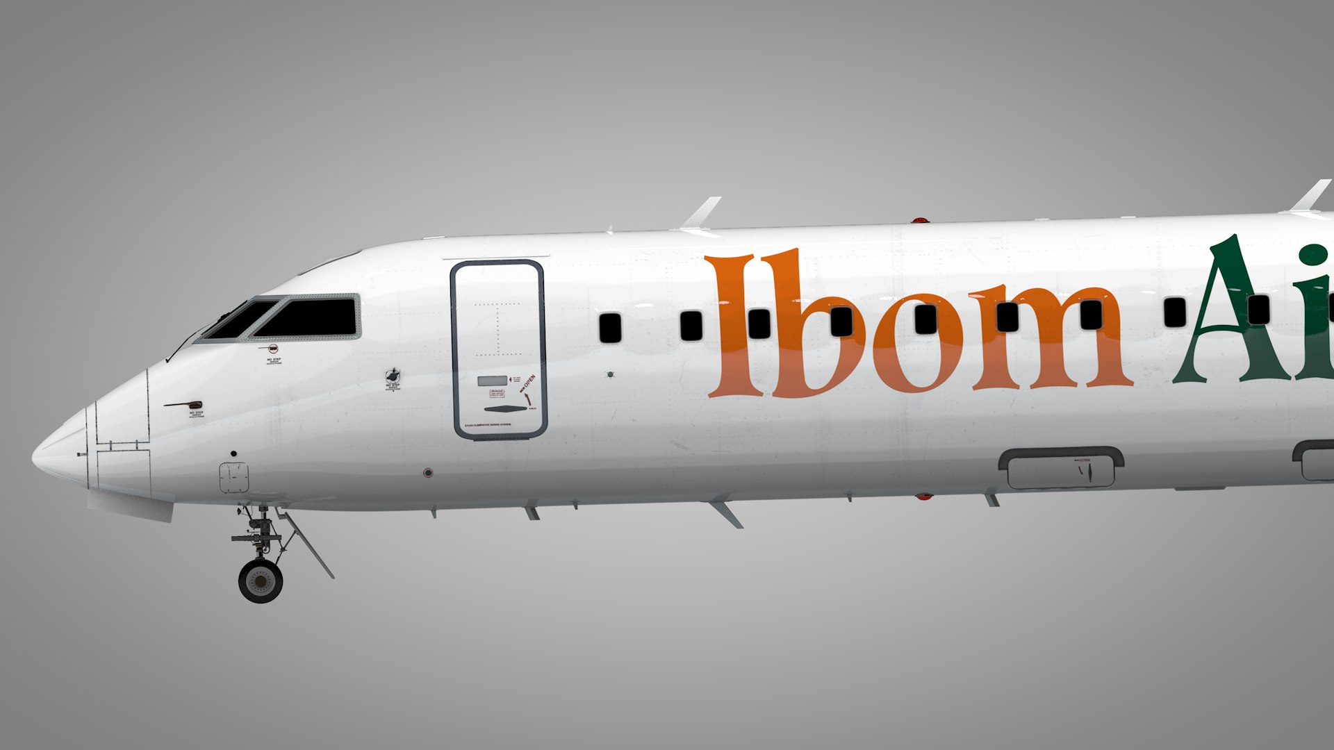3D Ibom Air BOMBARDIER CRJ 900 L2110 - TurboSquid 2200138