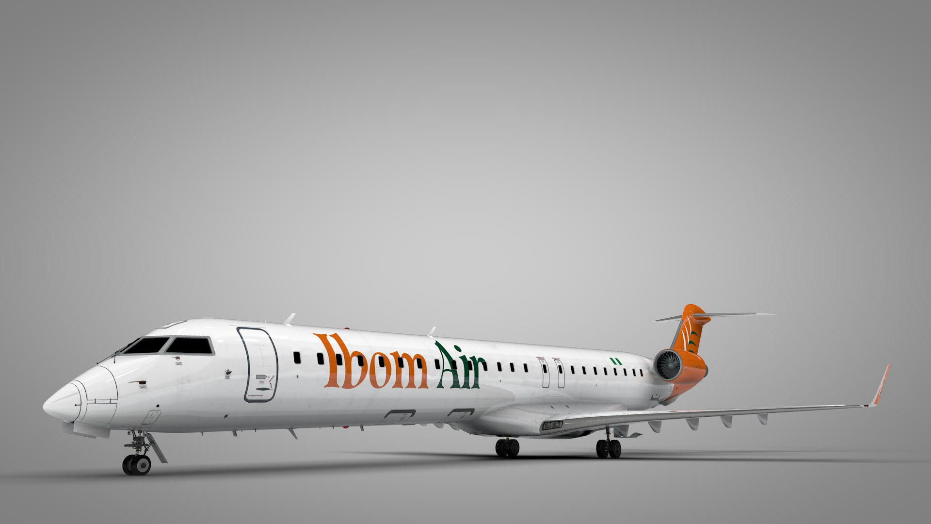 3D Ibom Air BOMBARDIER CRJ 900 L2110 - TurboSquid 2200138