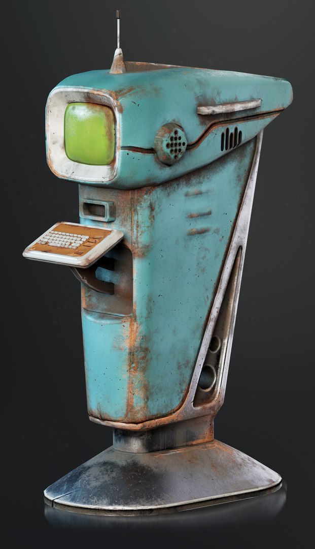 Terminal Computer Low-poly 3D Model Model - TurboSquid 1792988