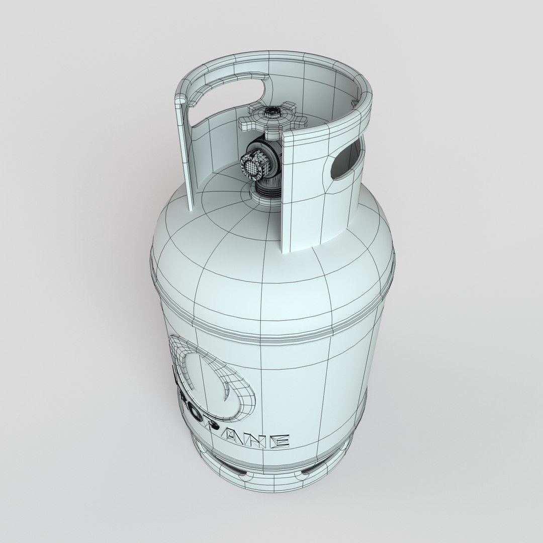 3D Gas Bottle - TurboSquid 1542174