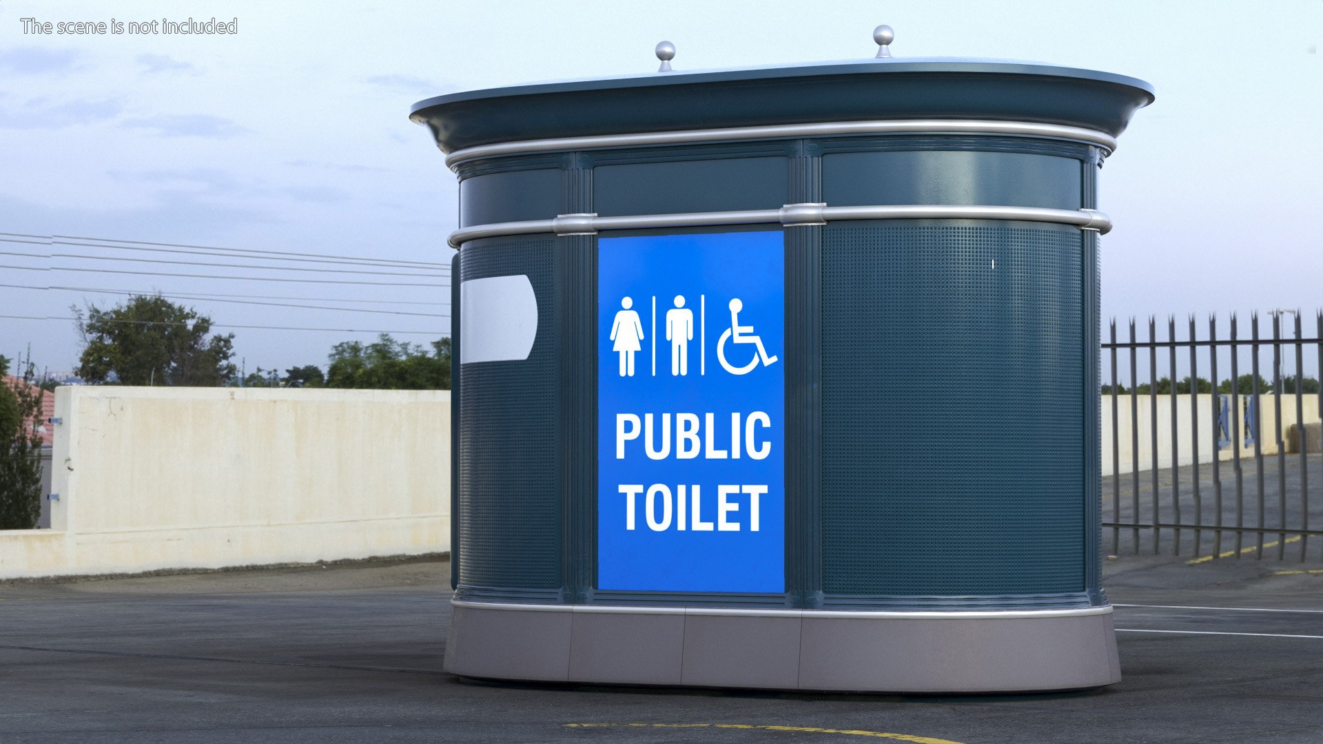 3D Public Toilet Model - TurboSquid 2045435