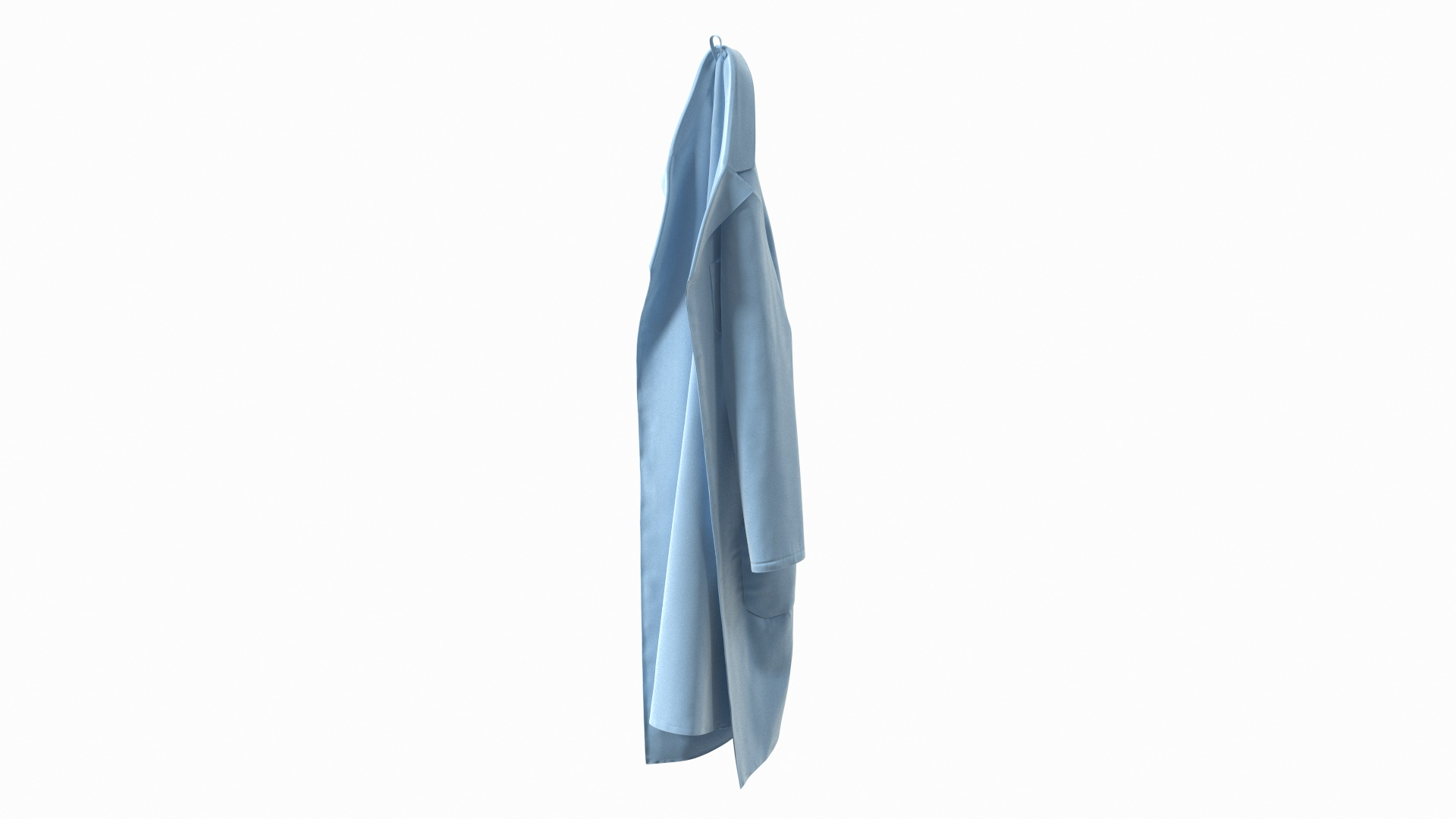 Lab Coat Blue Hanging 3D Model - TurboSquid 1988244