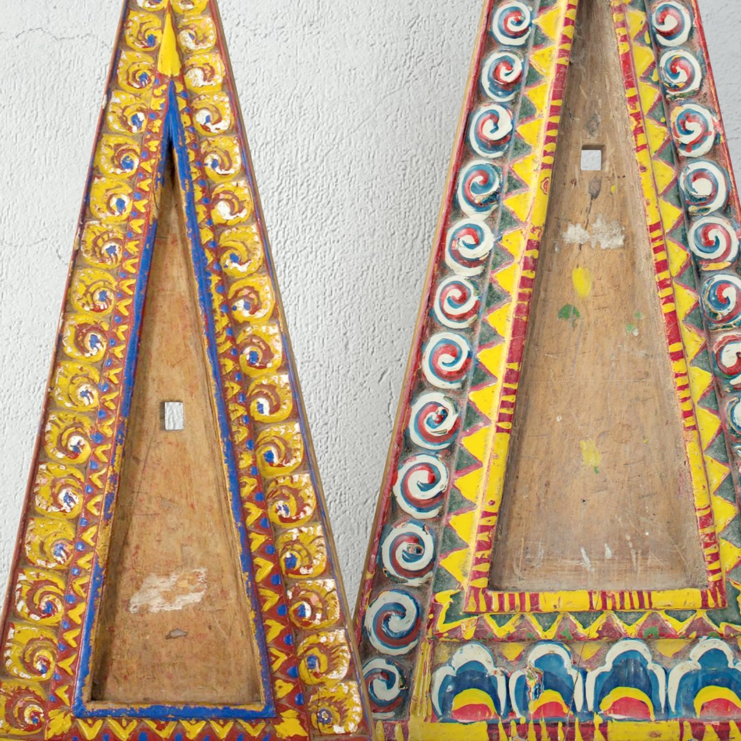 3D Indonesian Triangular Wood Carving model - TurboSquid 2128725