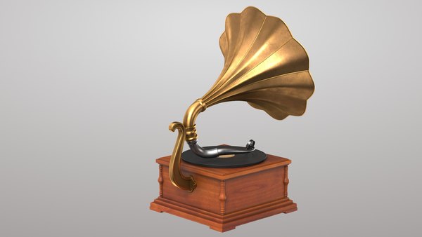 3D gramophone cartoon - TurboSquid 1698600