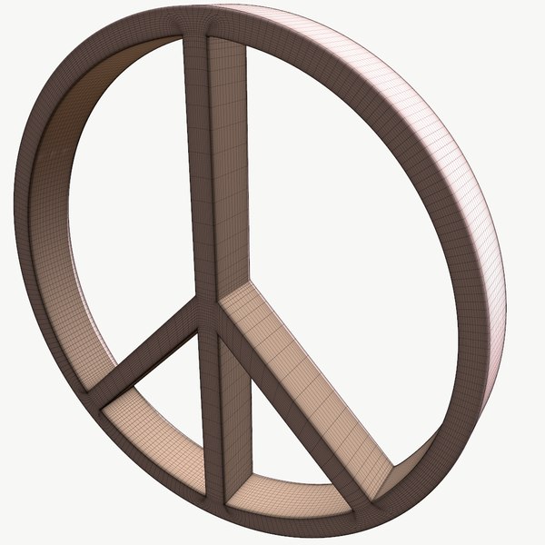 Peace symbol 3D - TurboSquid 1199868