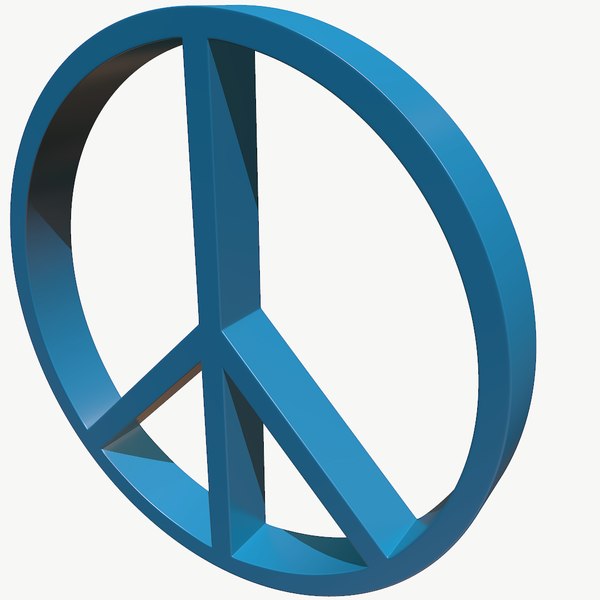 Peace symbol 3D - TurboSquid 1199868