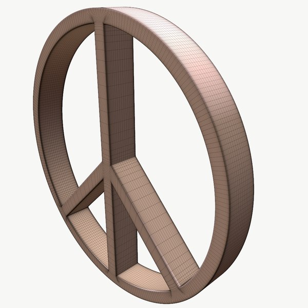 Peace symbol 3D - TurboSquid 1199868