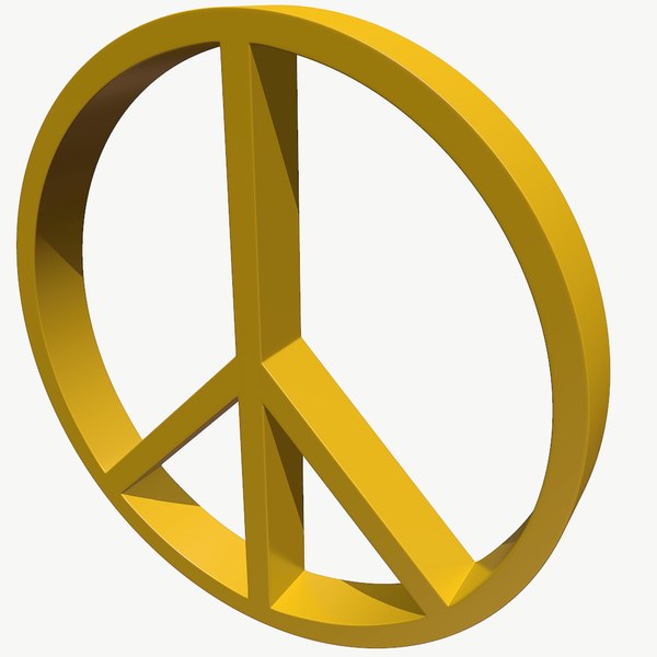 Peace symbol 3D - TurboSquid 1199868