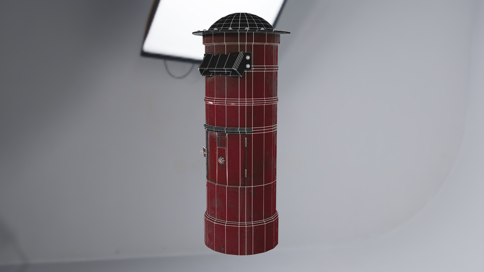 3D Rusted Indian Post Box Low Poly - TurboSquid 1959801