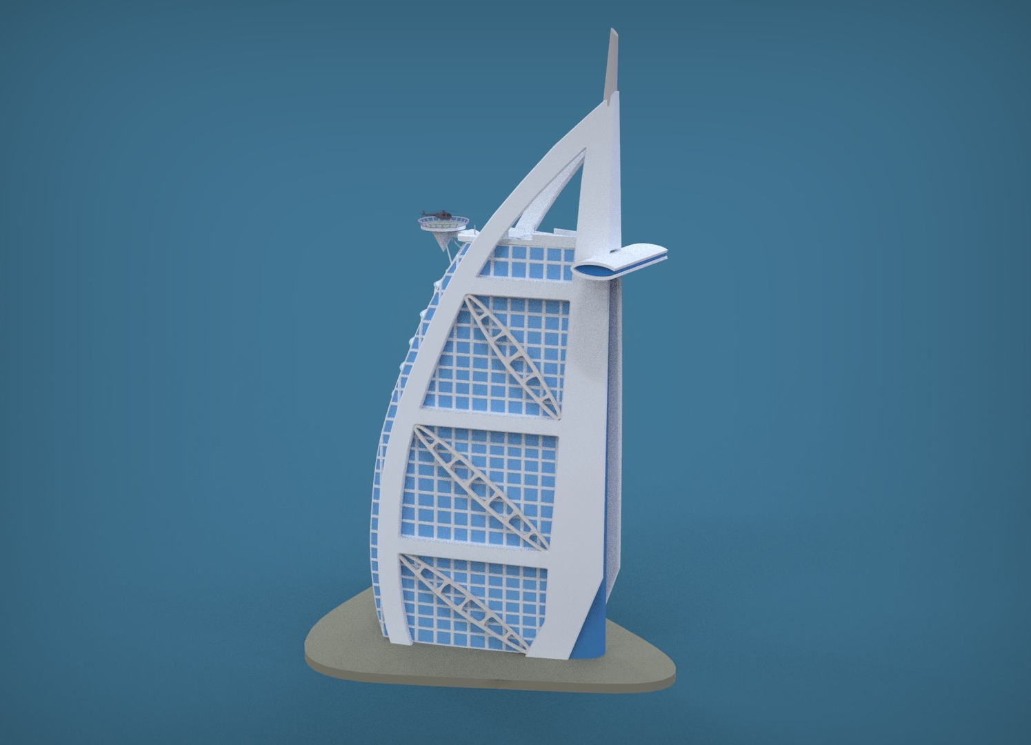 Burj Al Arab 3D Model - TurboSquid 1518368