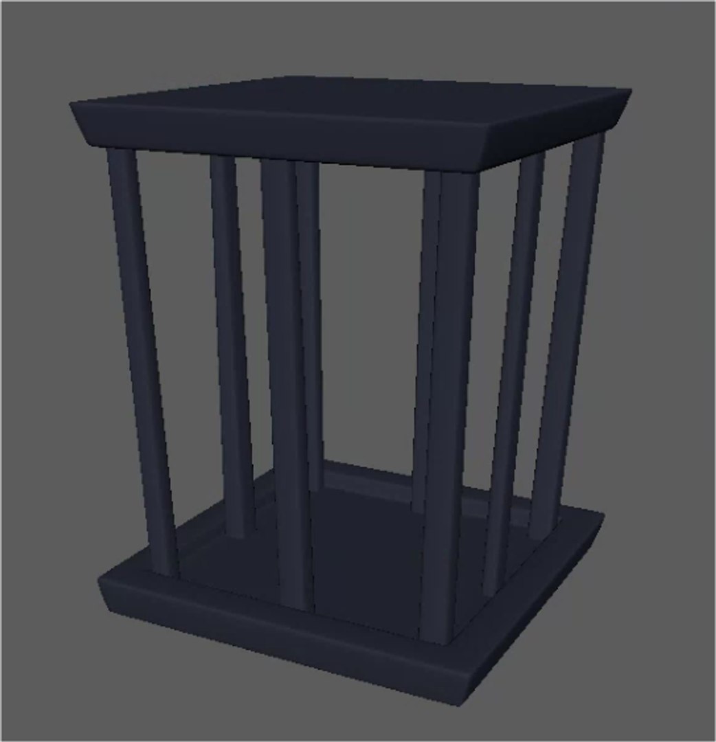 3D model cartoon big cage - TurboSquid 1682846