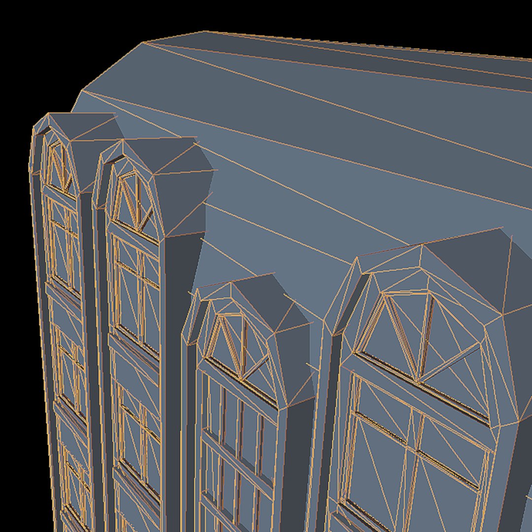 Free Facade Building 3d Model