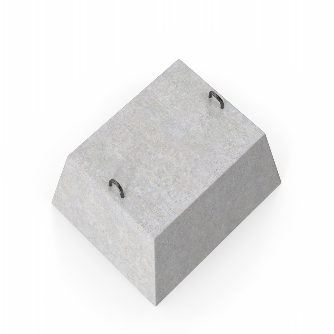 Concrete Block 3D Model - TurboSquid 2140950