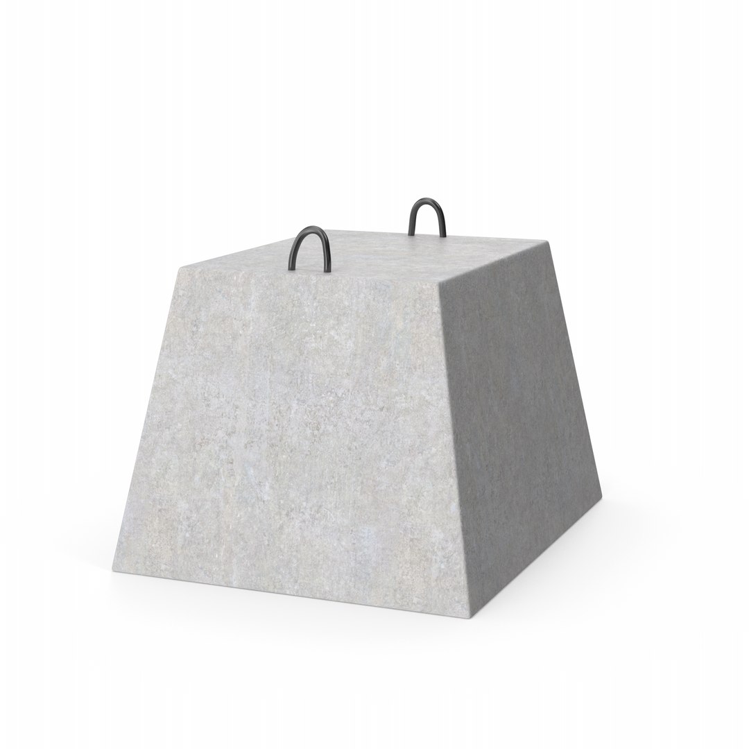 Concrete Block 3D Model - TurboSquid 2140950