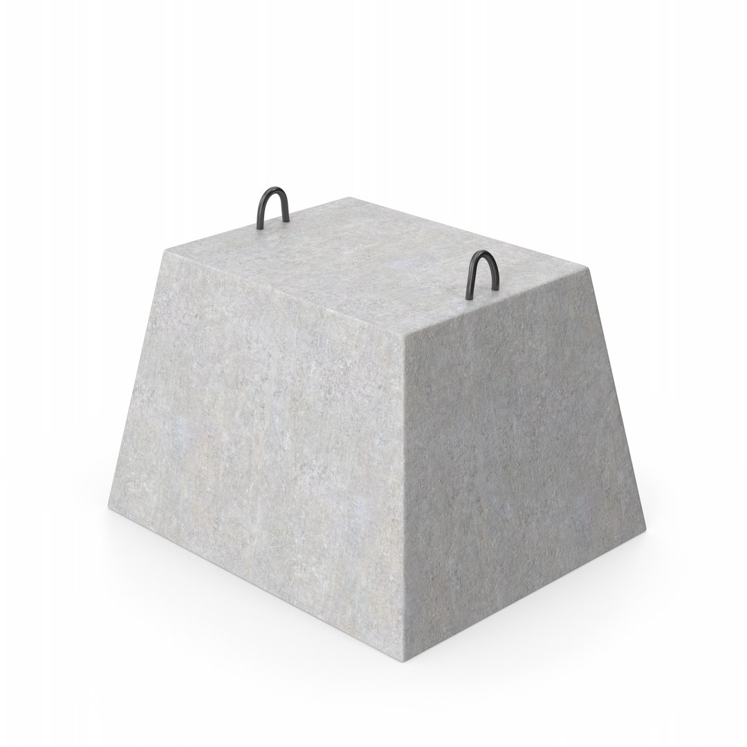 Concrete Block 3D Model - TurboSquid 2140950
