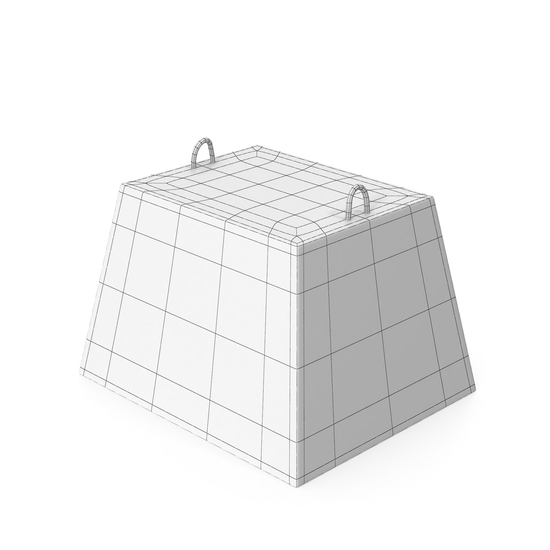 Concrete Block 3D Model - TurboSquid 2140950