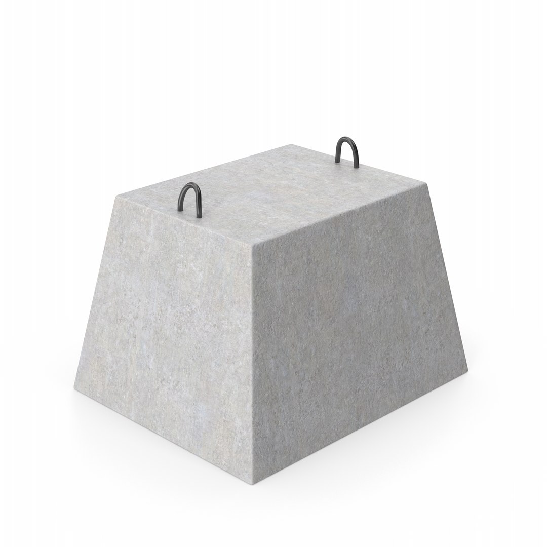 Concrete Block 3D Model - TurboSquid 2140950
