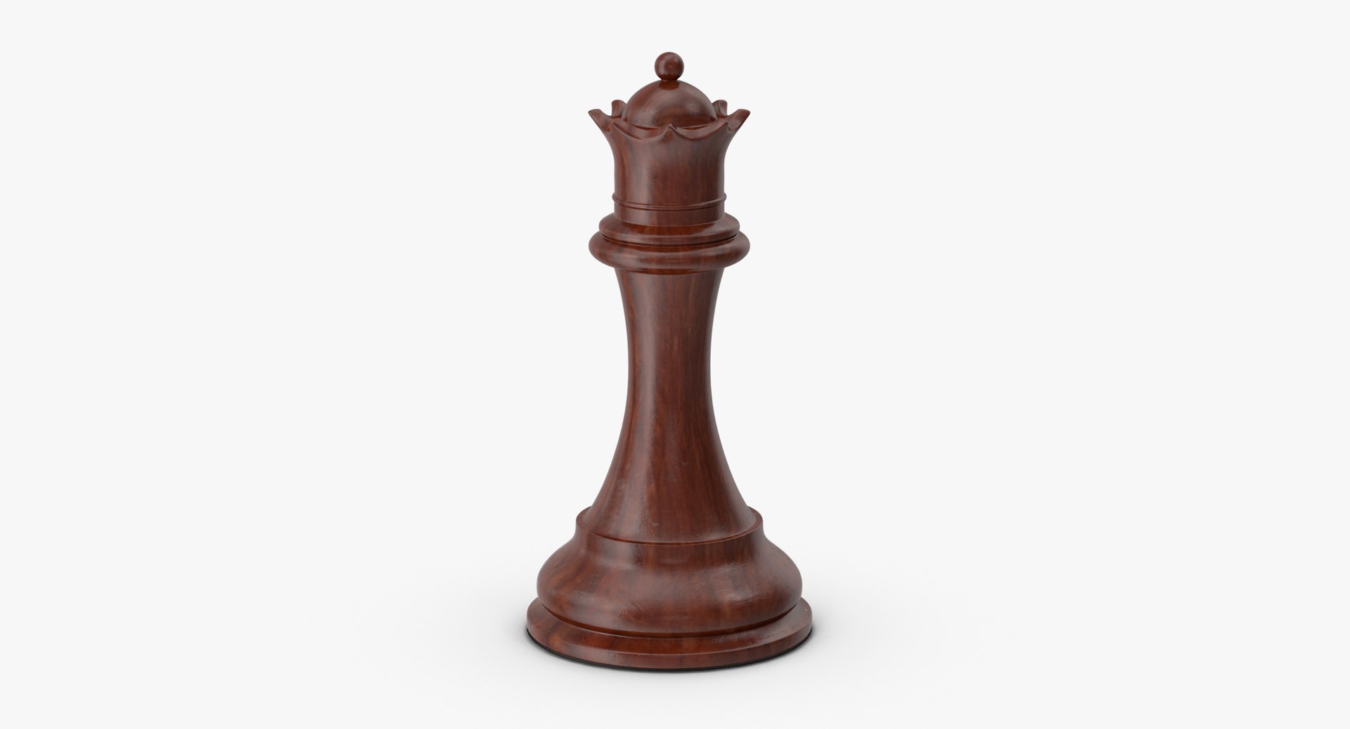 3d Queen Chess Piece