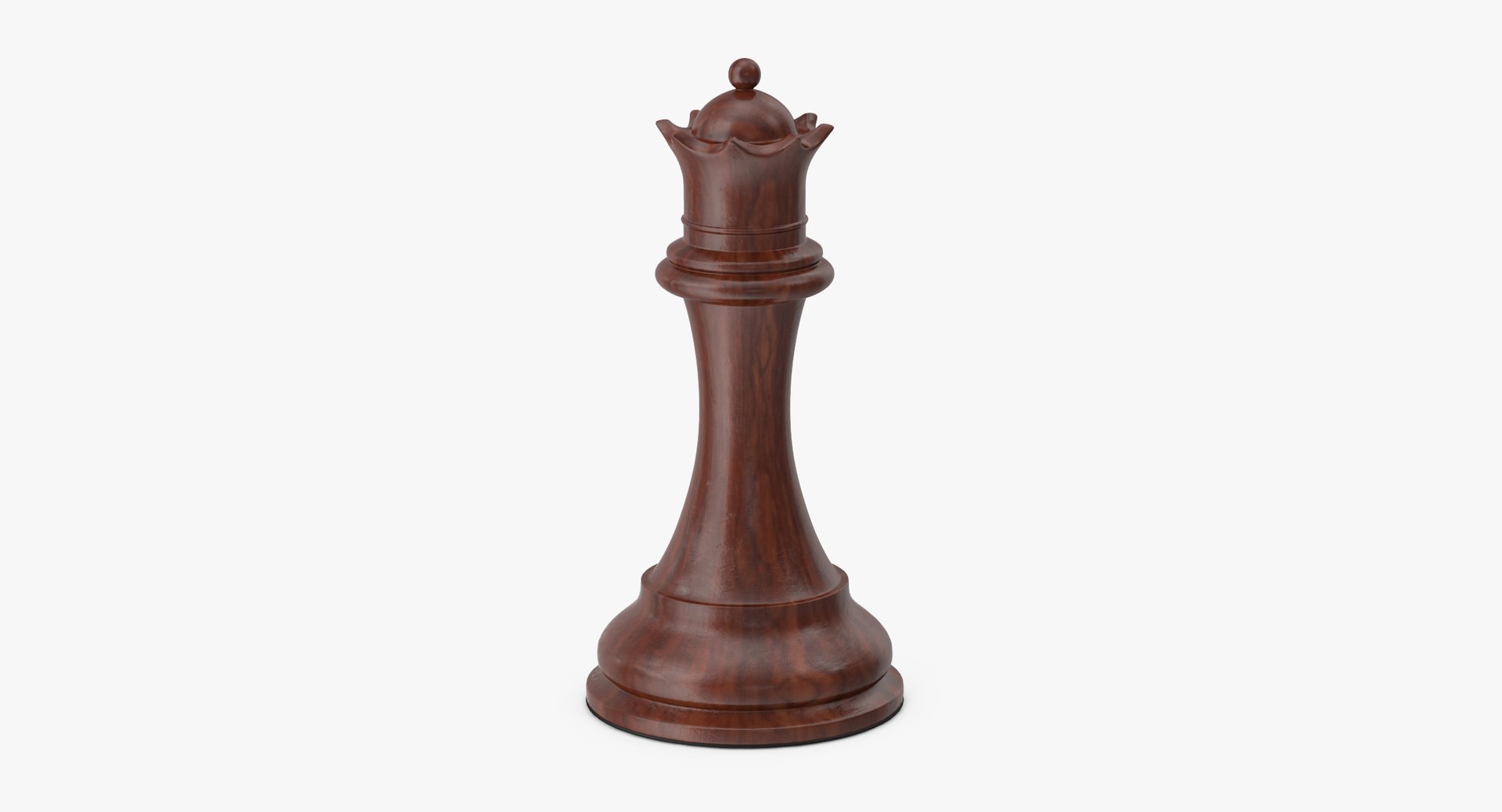 3d Queen Chess Piece