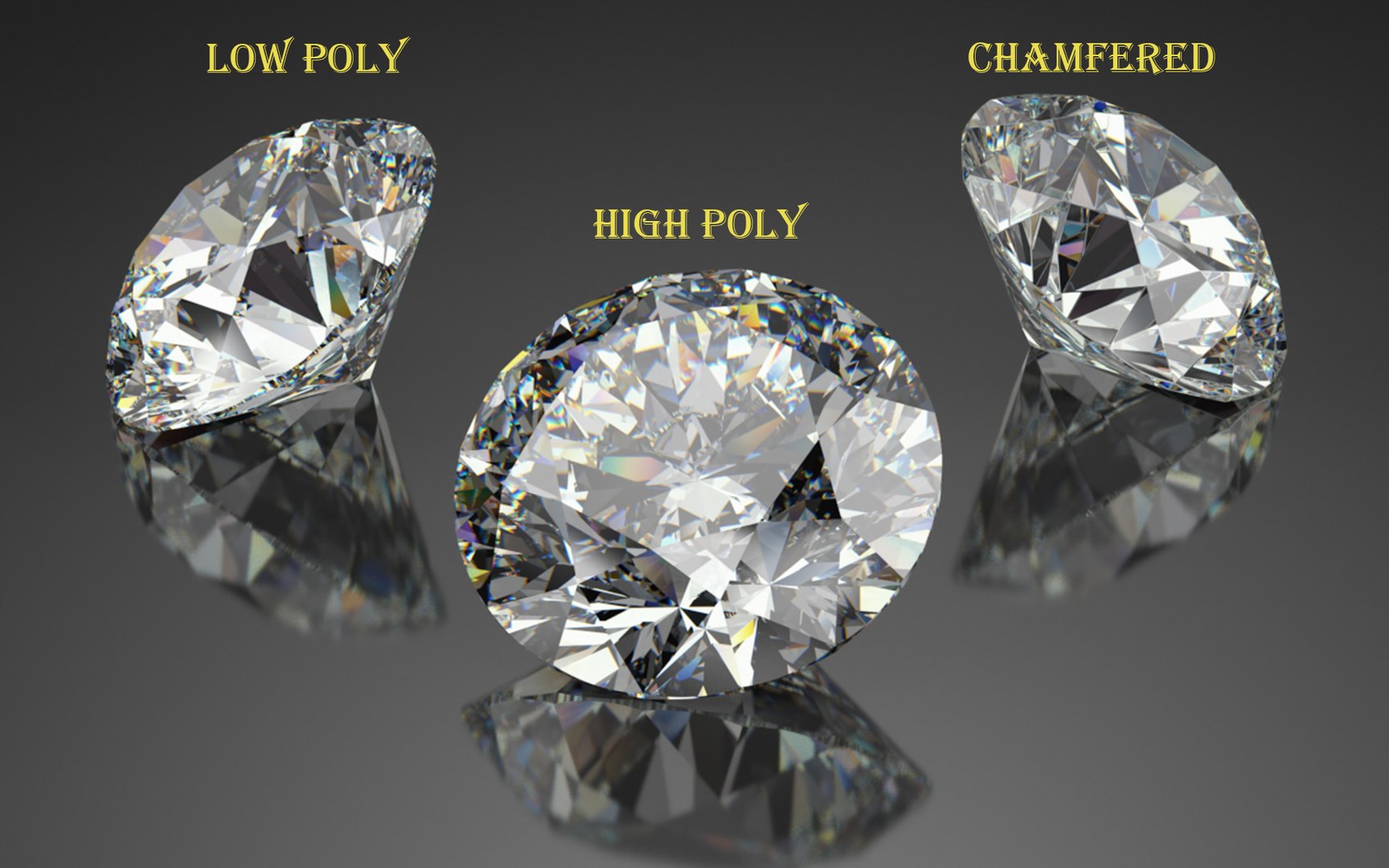 Round Diamond Brilliant Faceting Ideal Cut 3D Model - TurboSquid 2140080