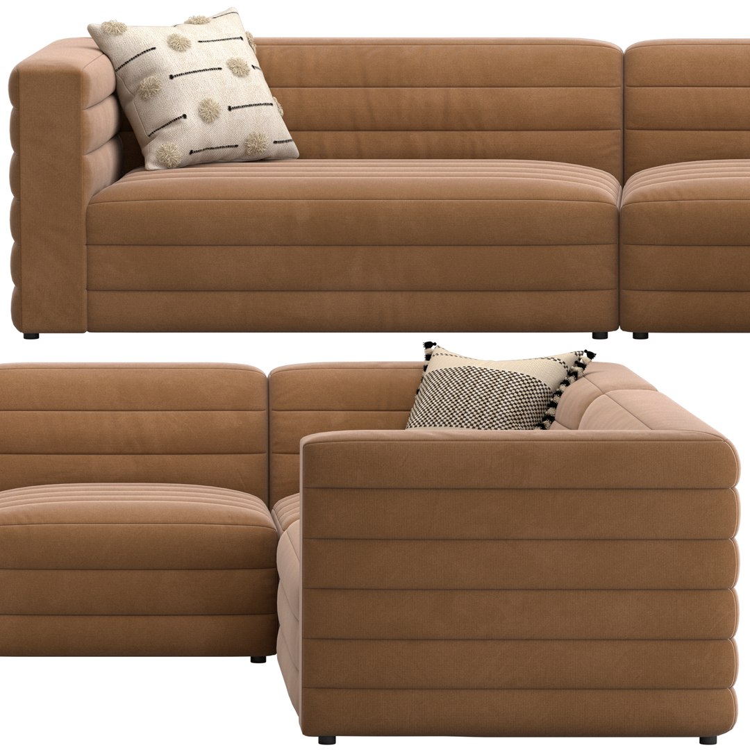 3D CB2 Strato Sectional Sofa - TurboSquid 2165500