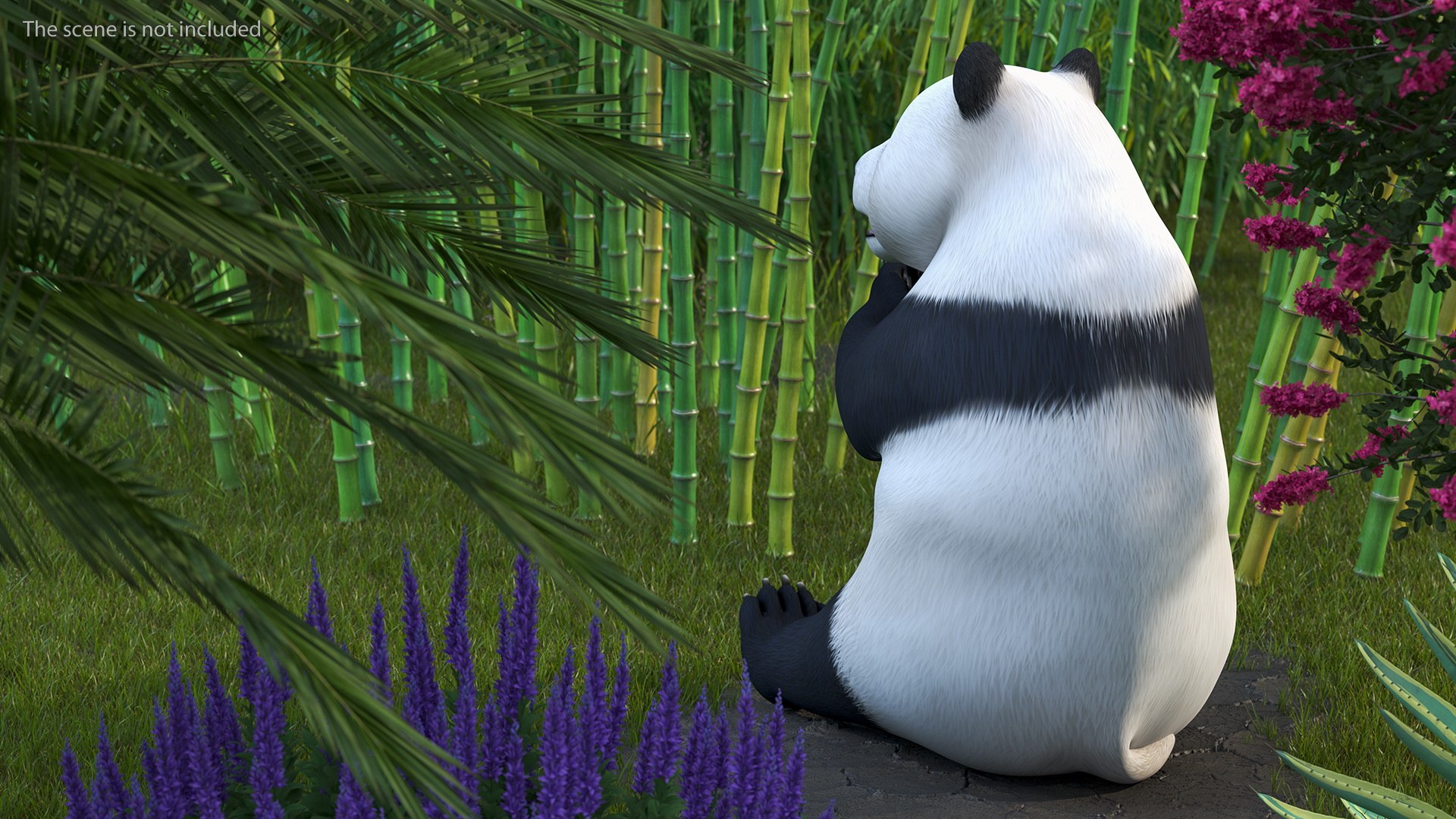 Giant Panda Sitting Pose Model - TurboSquid 1815082