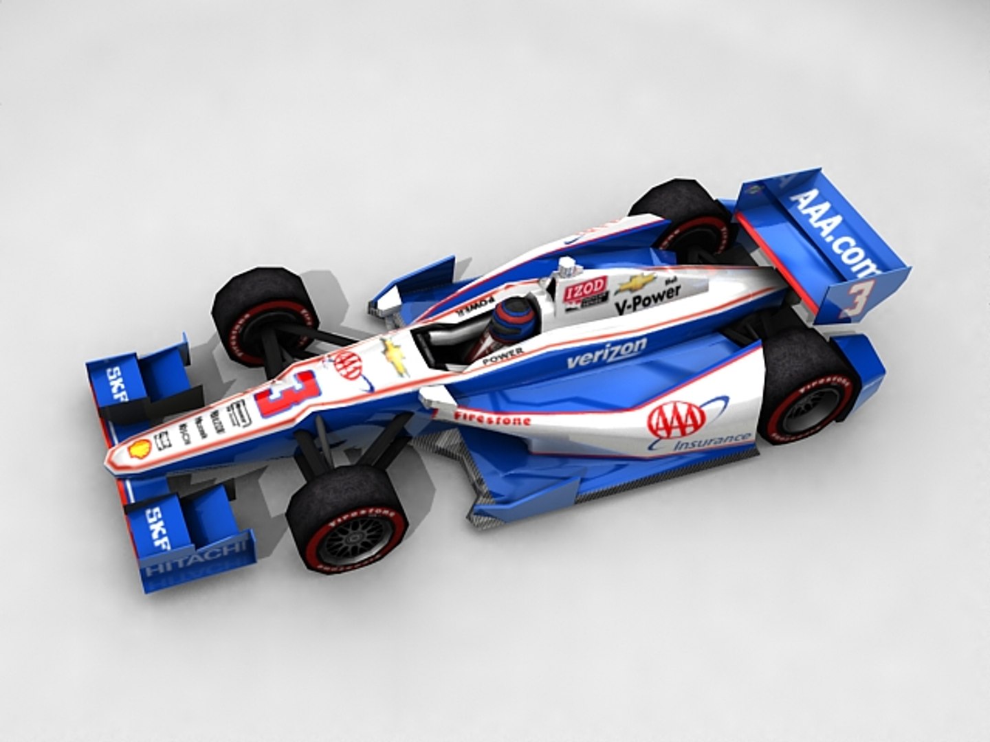 3d Open Indycar Cars Model