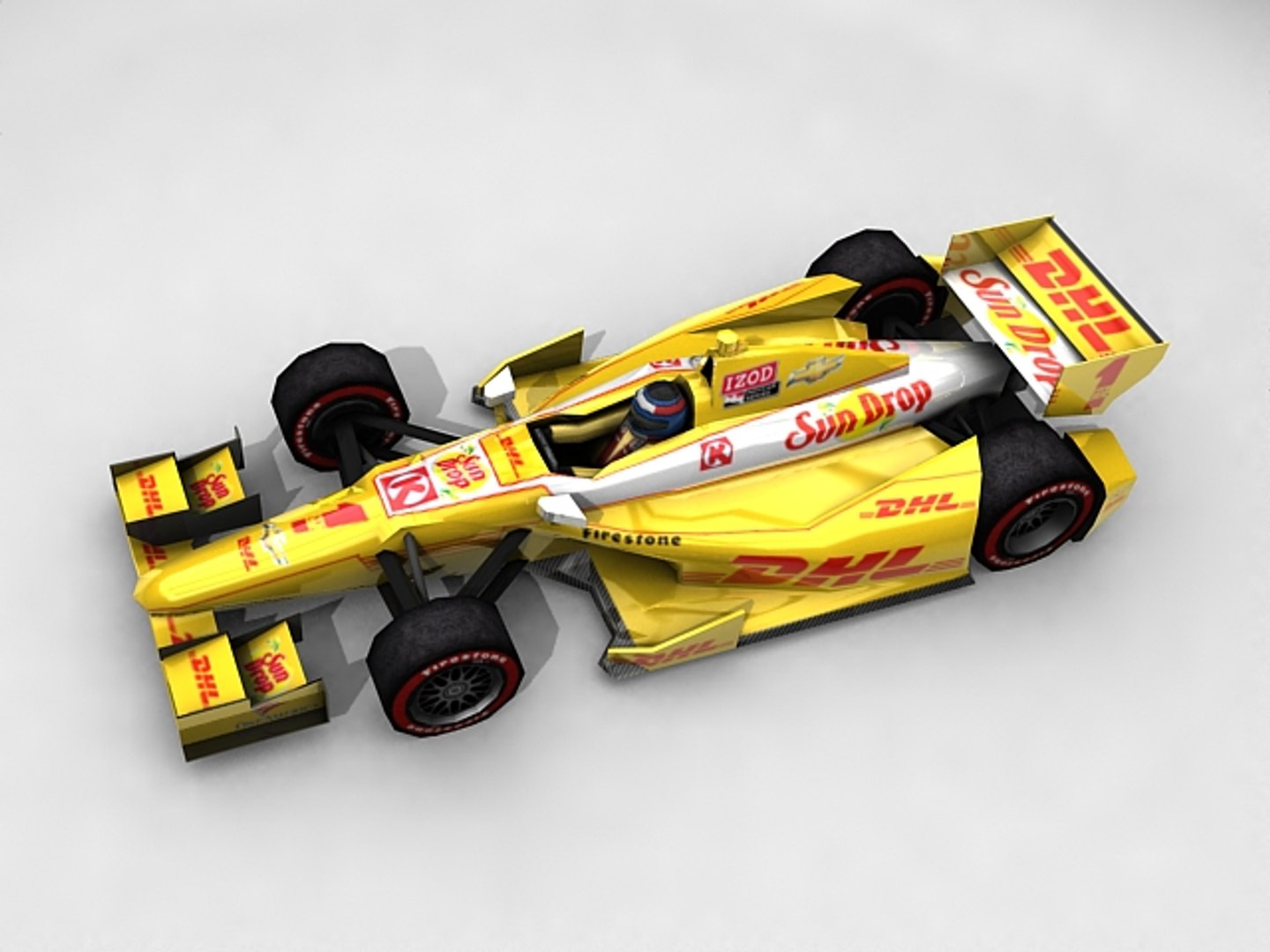 3d Open Indycar Cars Model