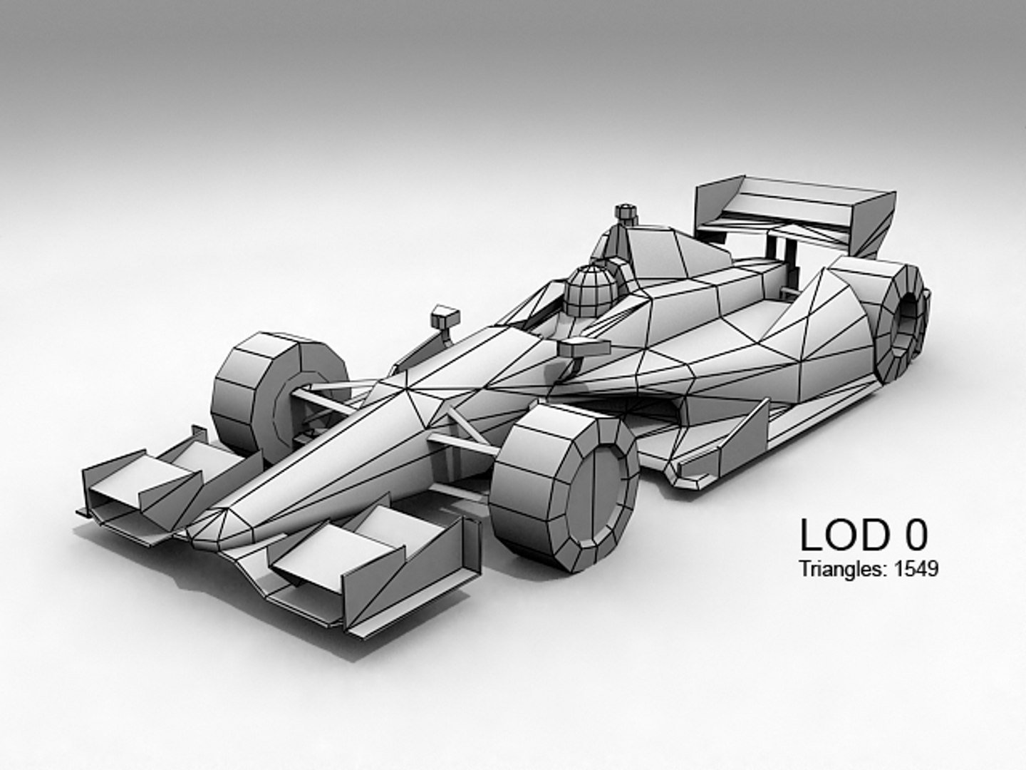 3d Open Indycar Cars Model