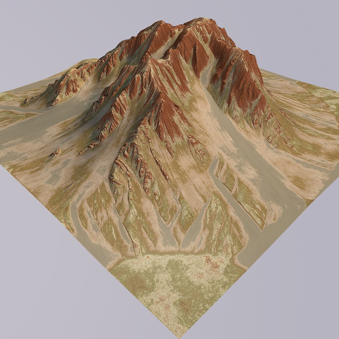 3d Model Mountain Mt002