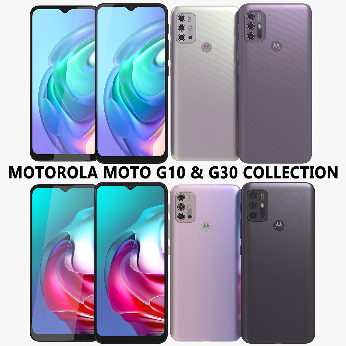 modelo 3d Colección Motorola Moto G10 y G30 - TurboSquid 1704989
