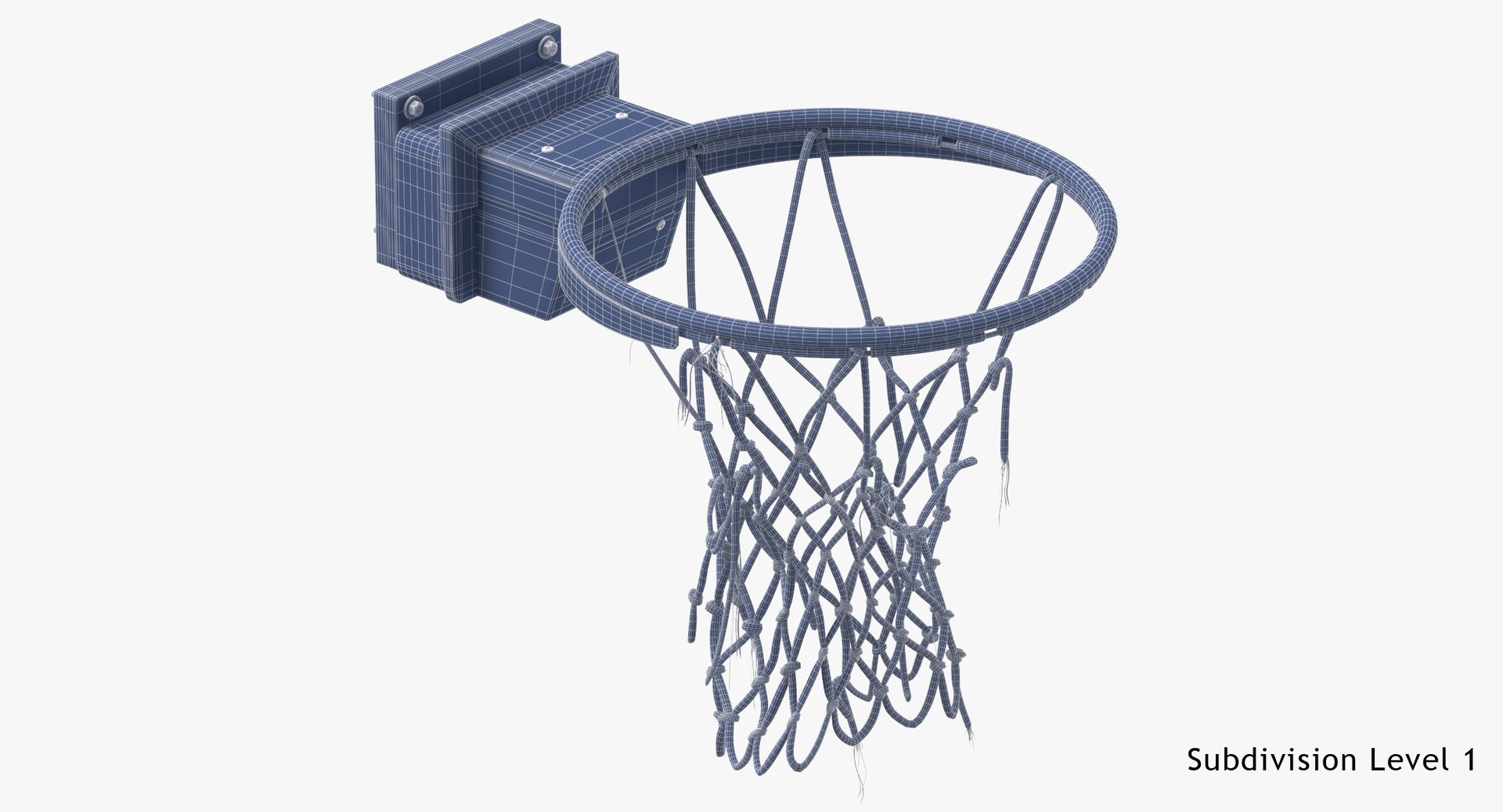 3D basketball net ripped - TurboSquid 1485189