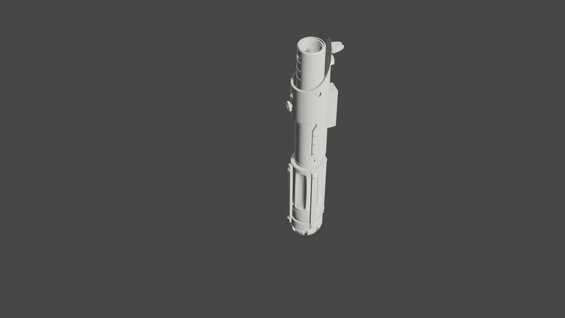 Light Saber Handle Full Separate Components No Textures 3D Model ...