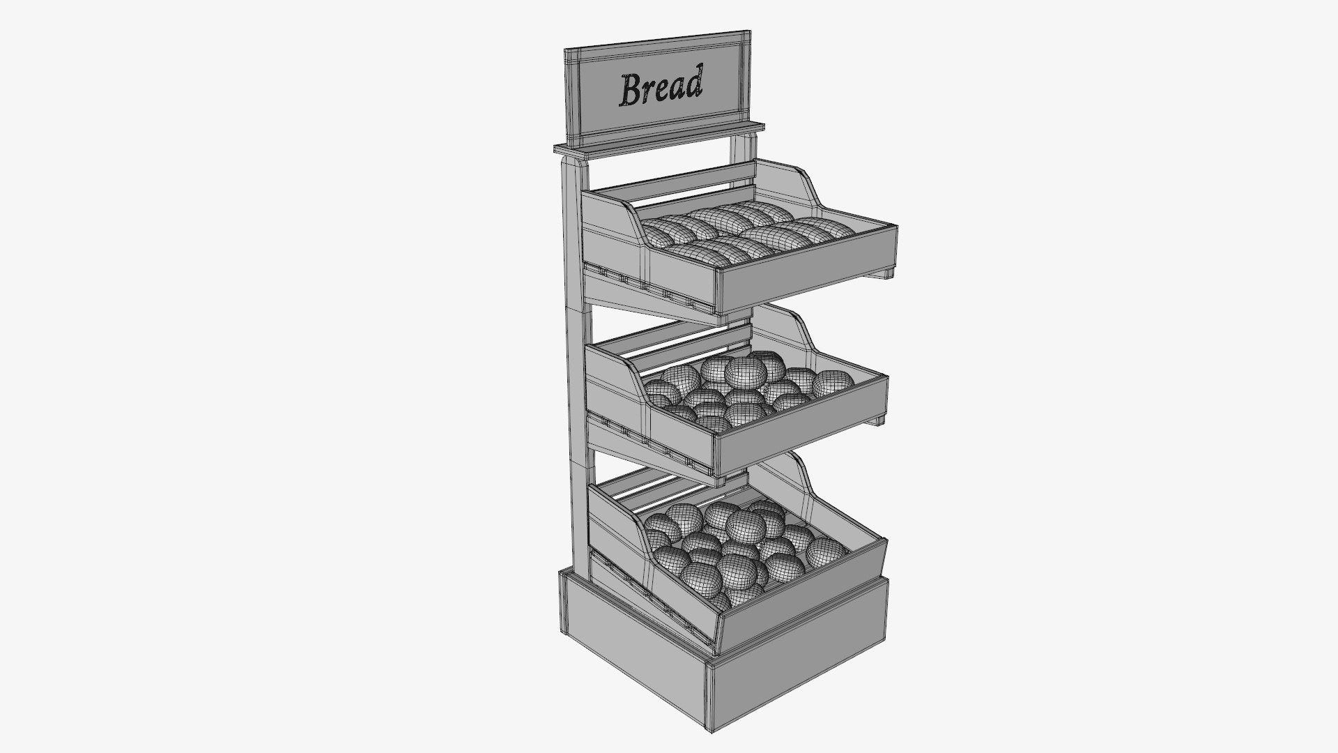Bakery Display 3D Model - TurboSquid 1479537
