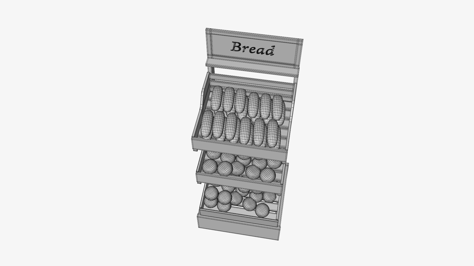 Bakery Display 3D Model - TurboSquid 1479537