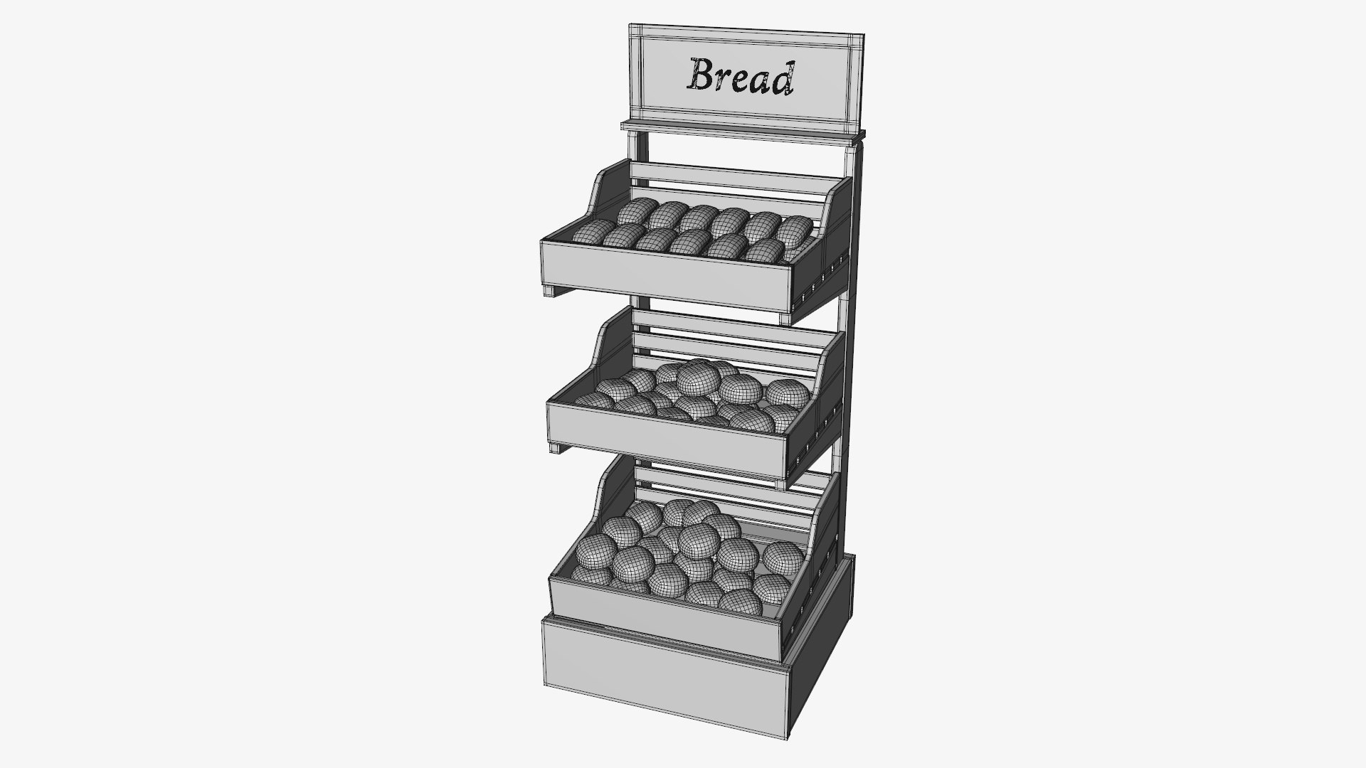Bakery Display 3D Model - TurboSquid 1479537