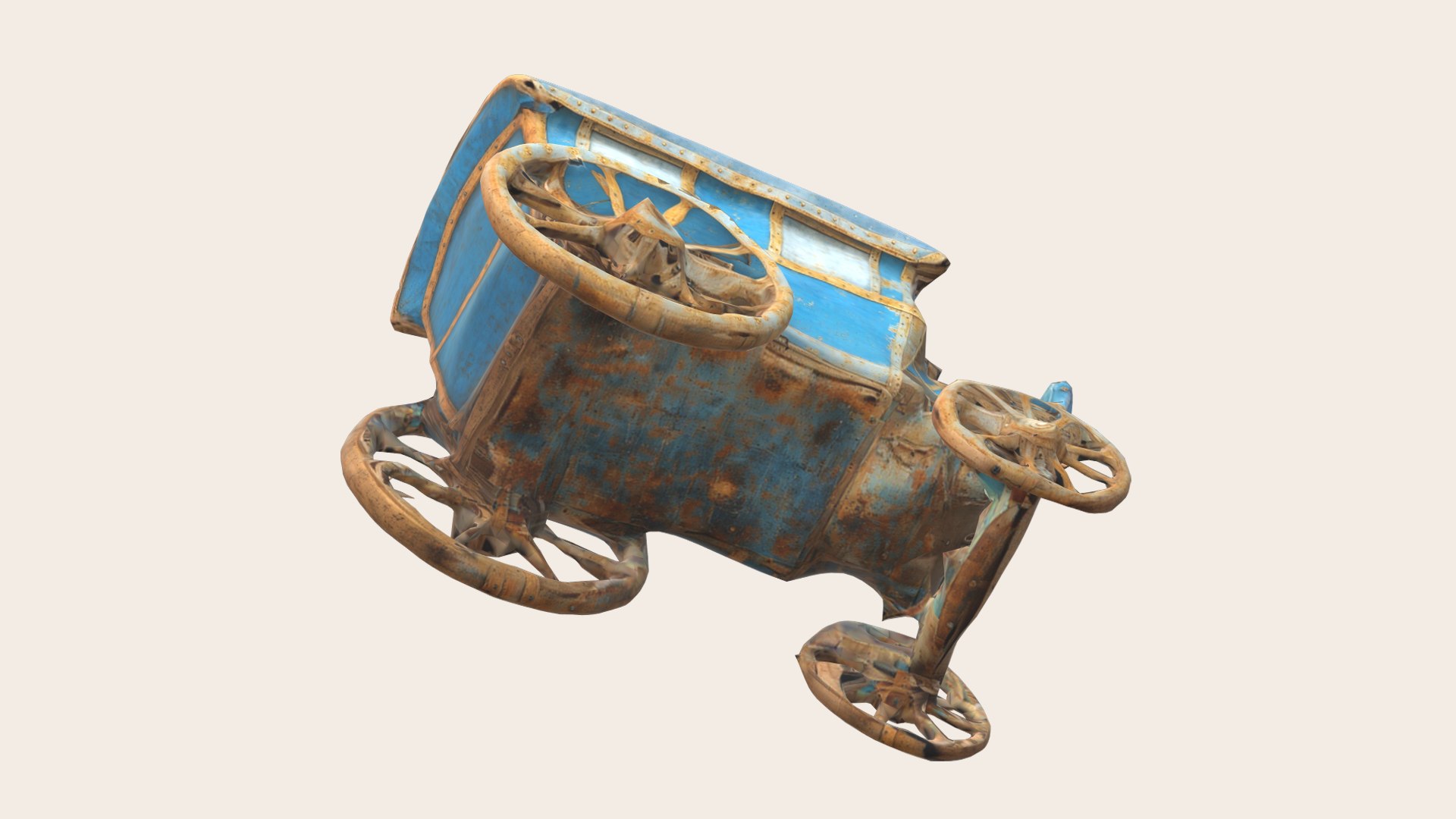 3D Old Wooden Medieval Carriage Model - TurboSquid 2218984