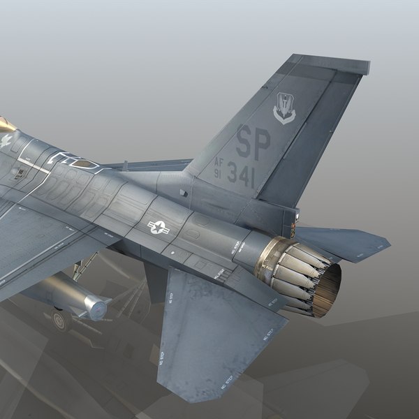 general dynamics f-16 fighting falcon 3d max