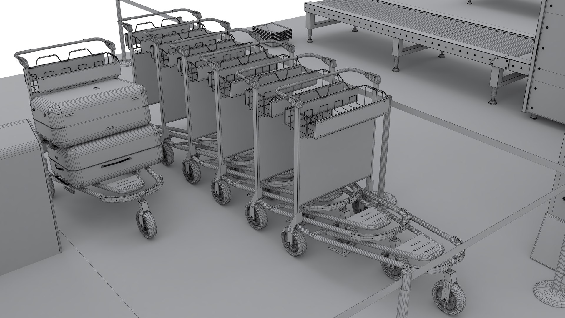 Airport Security Control Model - TurboSquid 2418537