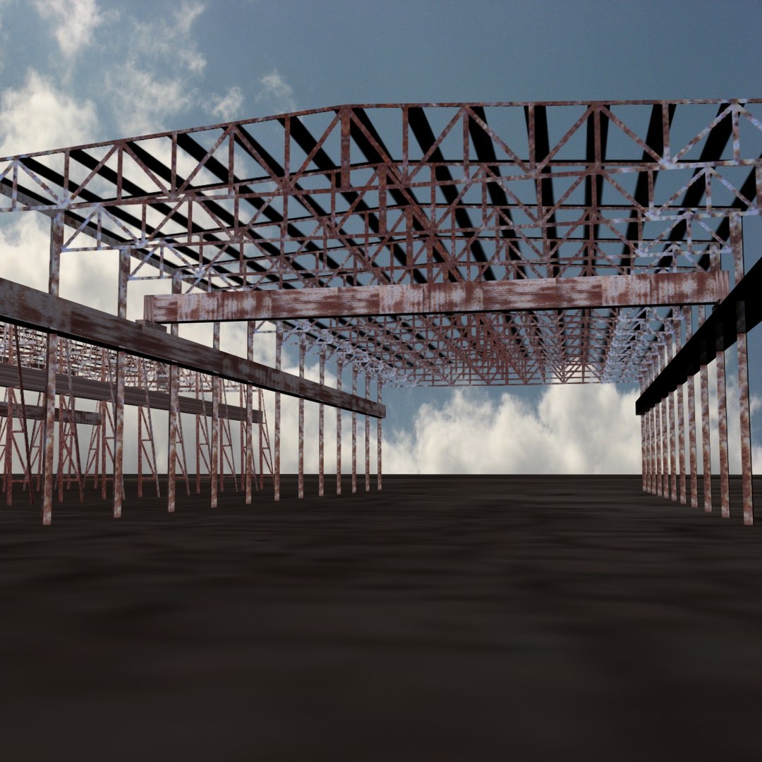 3d Model Gantry Cranes