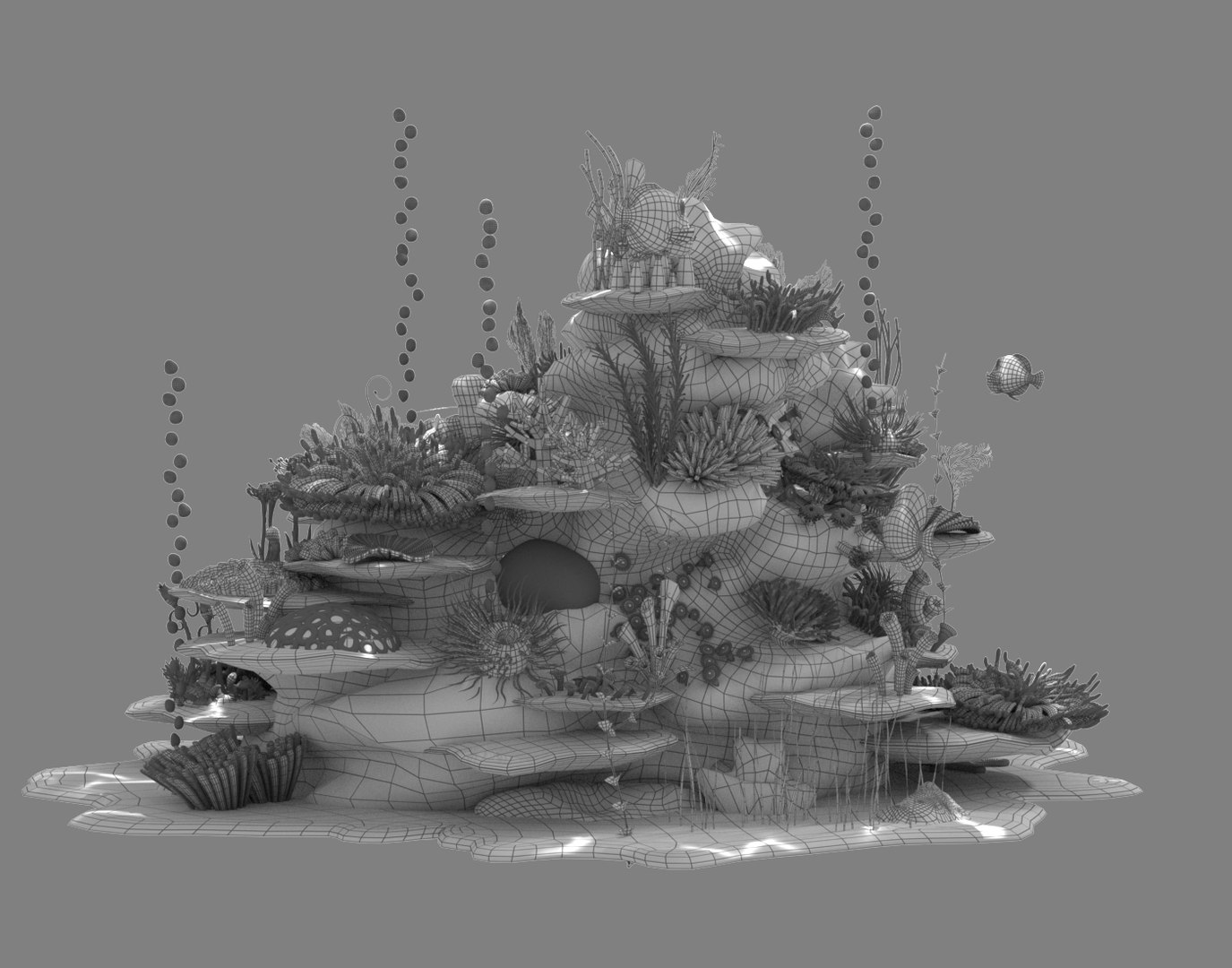 3D Coral Reef Model - TurboSquid 1214070