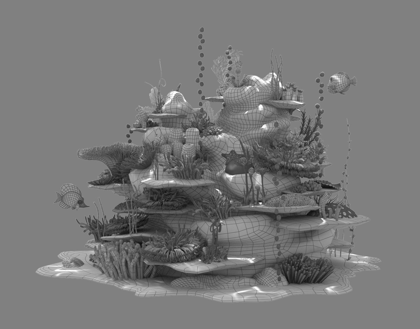 3D Coral Reef Model - TurboSquid 1214070