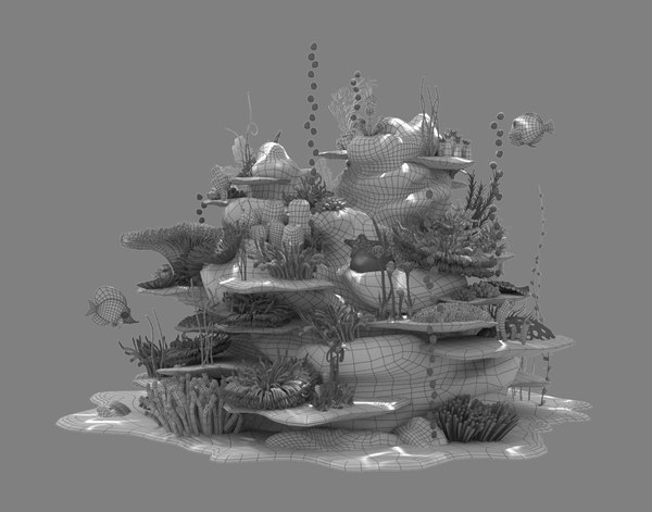 3D coral reef model - TurboSquid 1214070